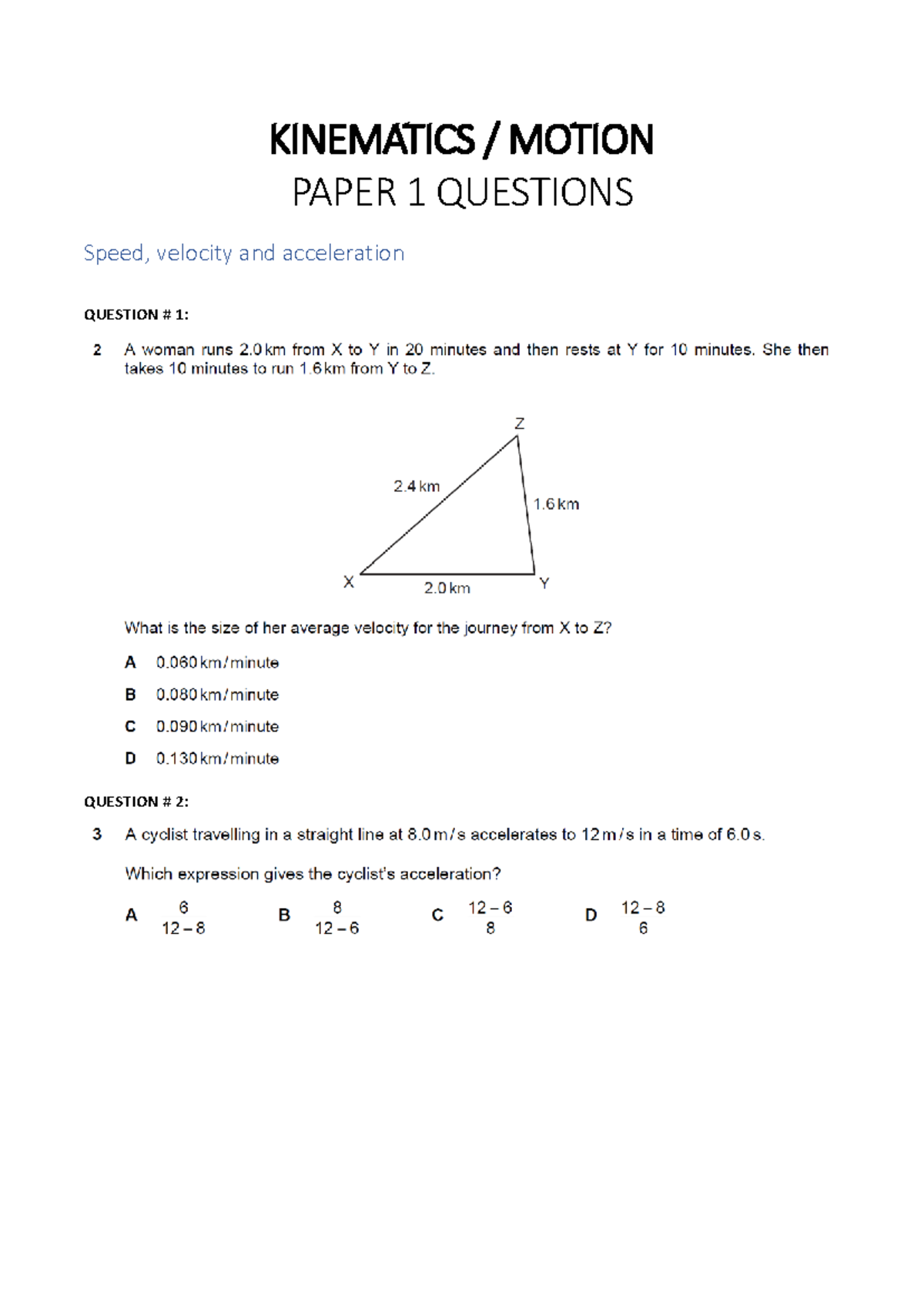 Kinematics-OR-Motion-P1-2022-10-24-15 20 38 - 9702 physics - KINEMATICS ...