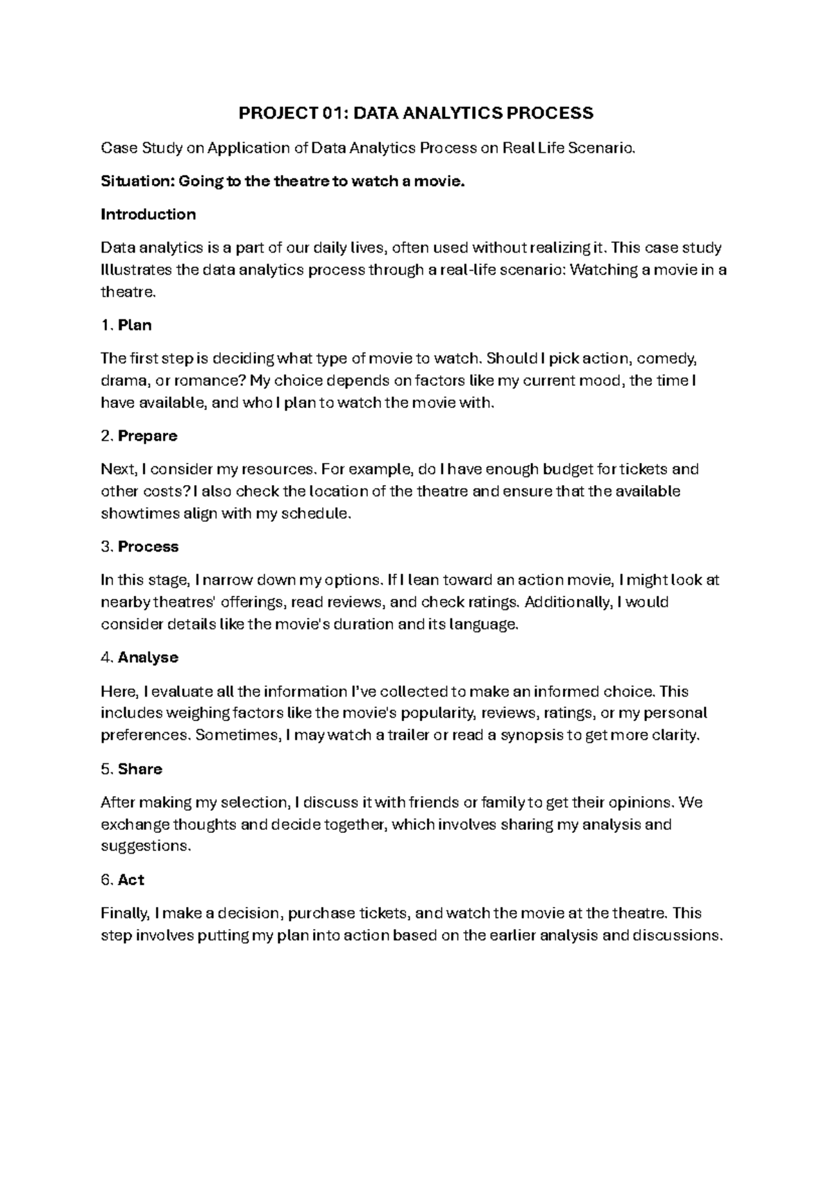 Data Analytics Process Project ( Trainity) - PROJECT 01: DATA ANALYTICS PROCESS Case Study on ...