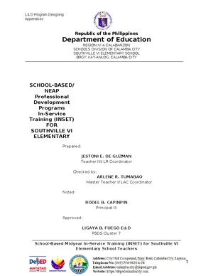 Final-Enclosures Inset SY-2024-2025 - Department of Education NATIONAL ...