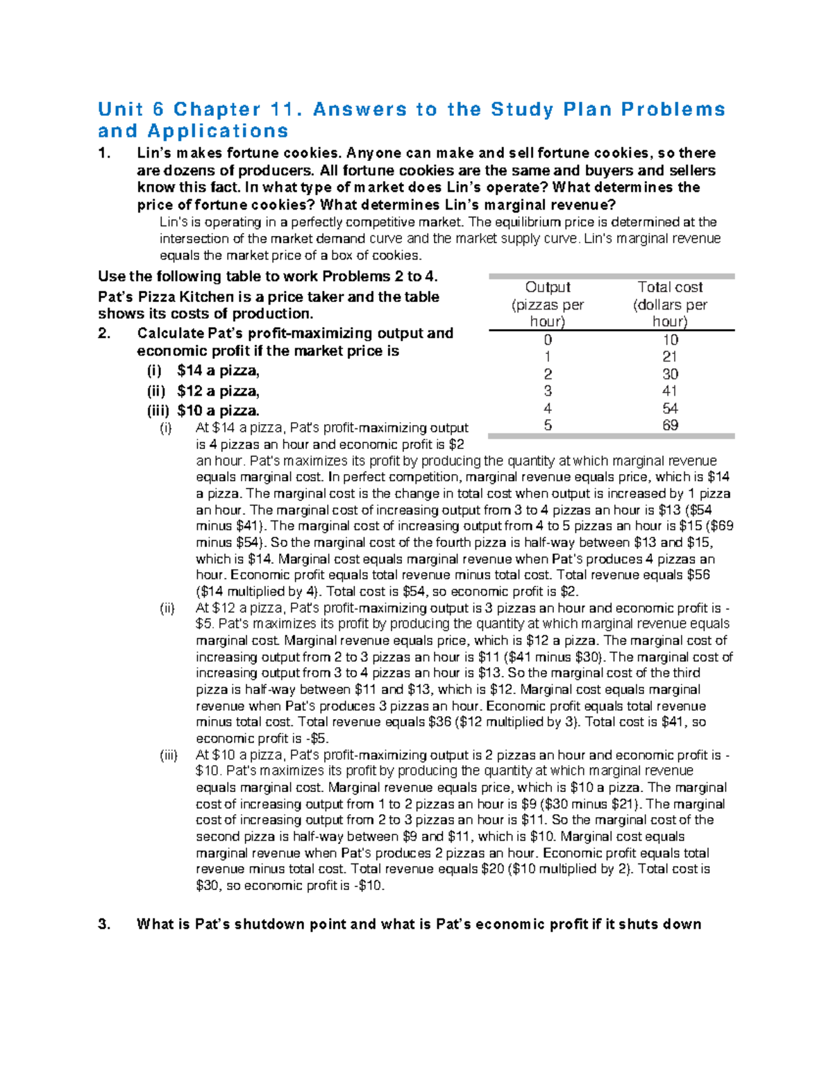 Unit 6 Chapters 11-14 Study Plan Solutions - U n i t 6 C h a p t e r 1 ...