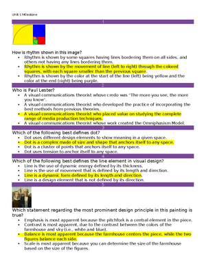 Visual Communication Unit 2 Milestone Project - Unit 2 Milestone 1 ...