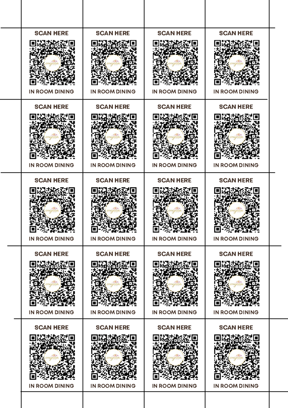 QR Code Placement in Room Dining - Studocu