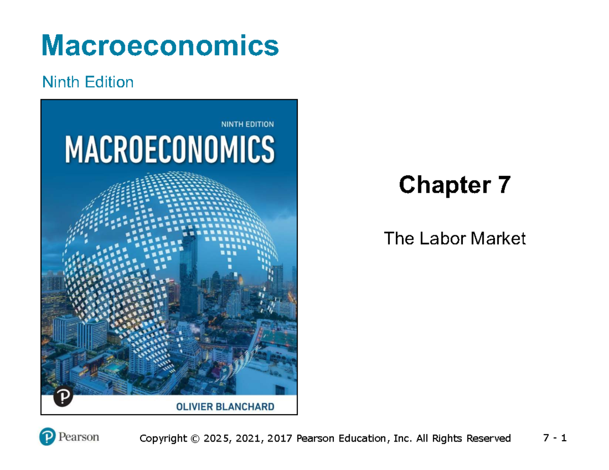 Macroeconomics Chapter 7: The Labor Market - Studocu