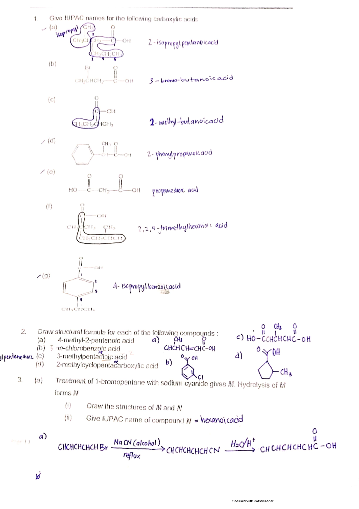 Tuto Chap 10 - Organic Chemistry Study Guide - Studocu