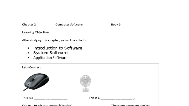 Chapter 2: Understanding Computer Software - Learning Objectives - Studocu