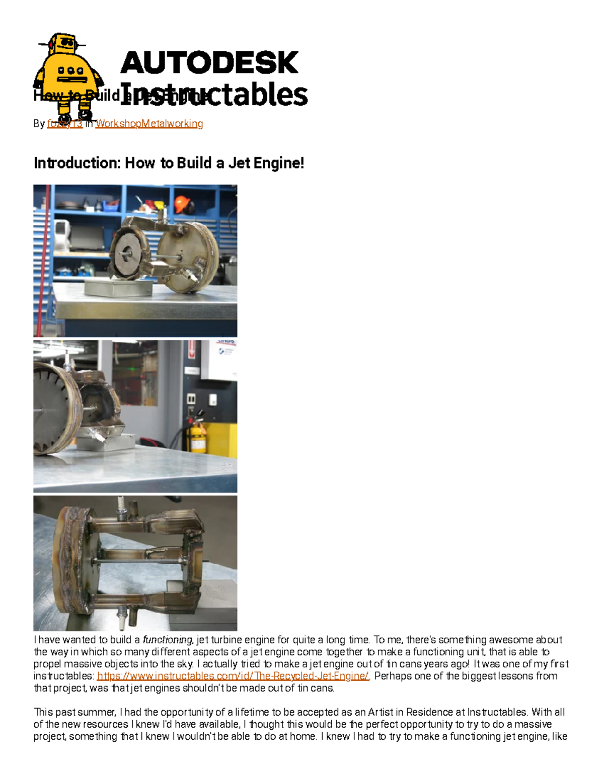 How to Build a Jet Engine 14 Steps (with Pictures) - Instructables ...
