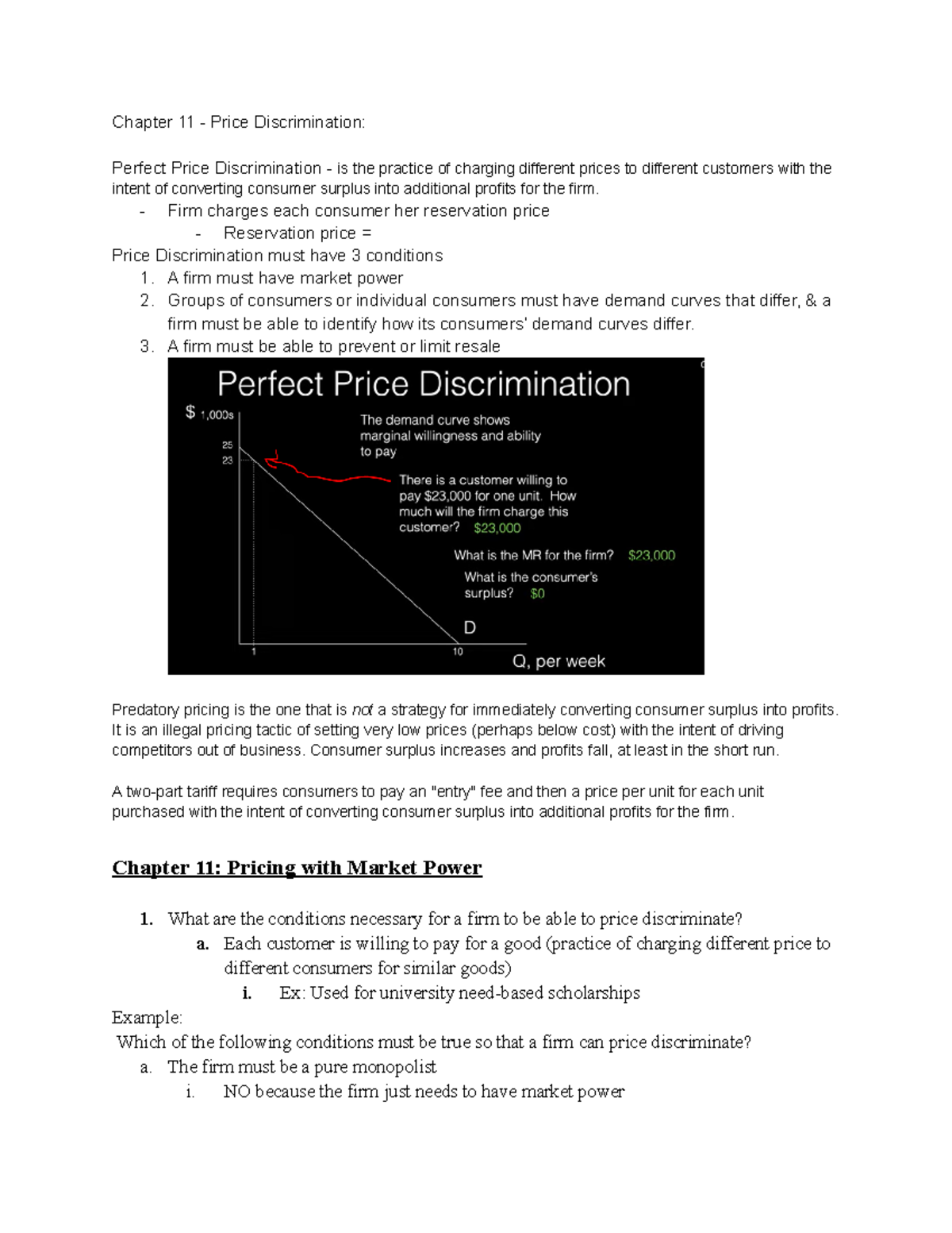 ECON 300 Final Exam Study Guide: Price Discrimination & Market Power ...