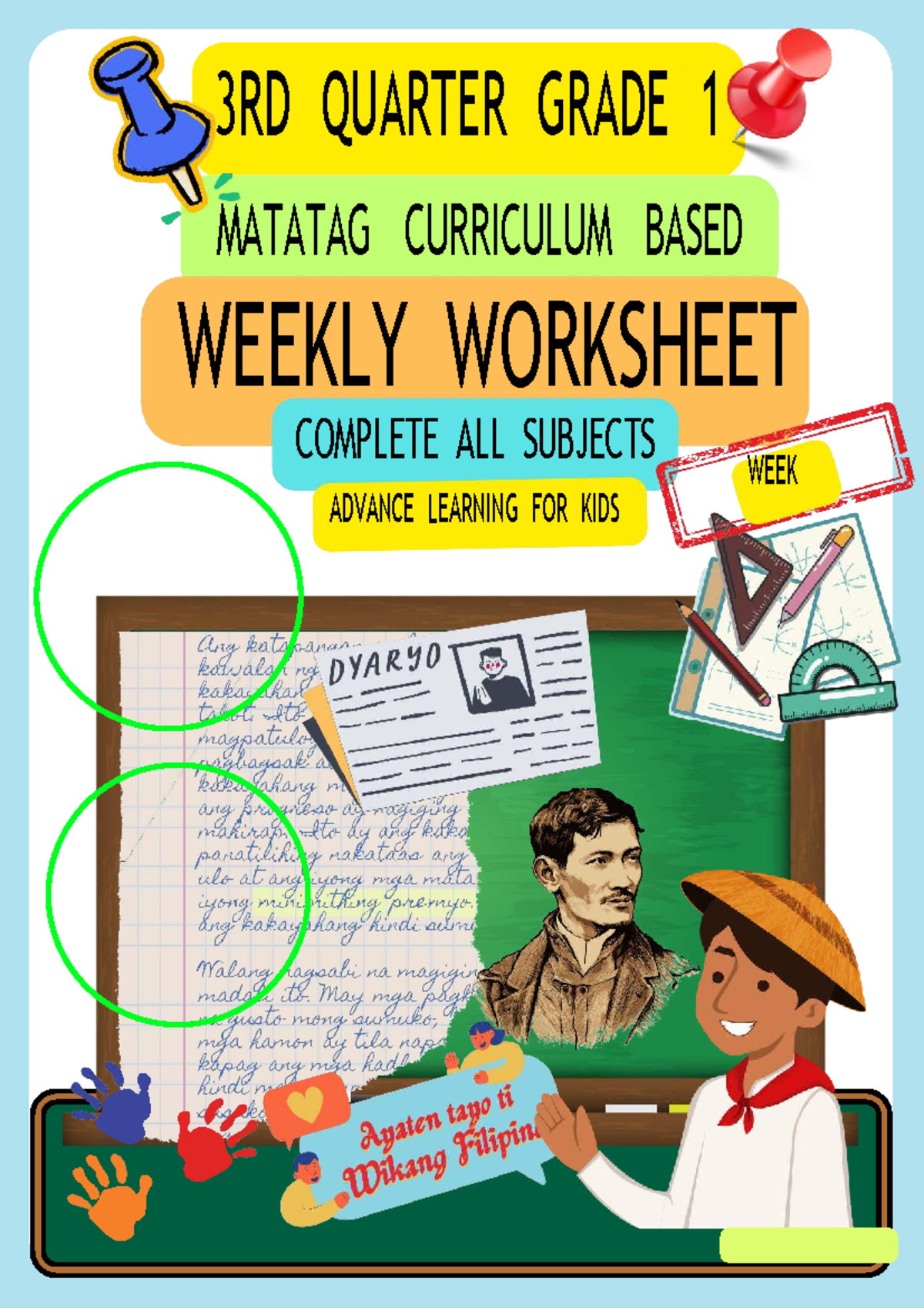 Q3 Grade 1 Matatag Curriculum Worksheets: Week 1 Activities - Studocu
