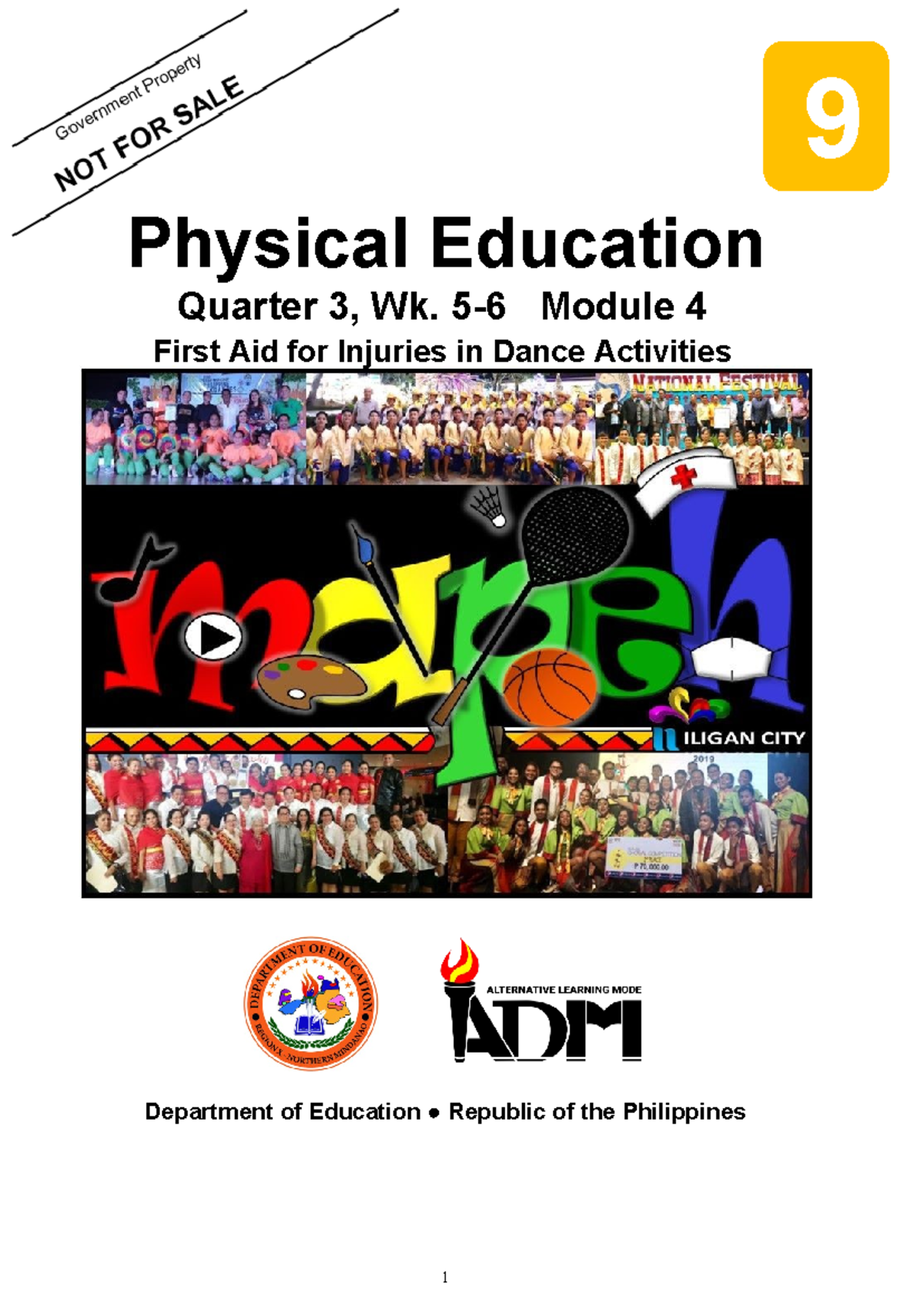 PE9 Q3 Mod4: First Aid for Dance Activity Injuries Guide v2 - Studocu
