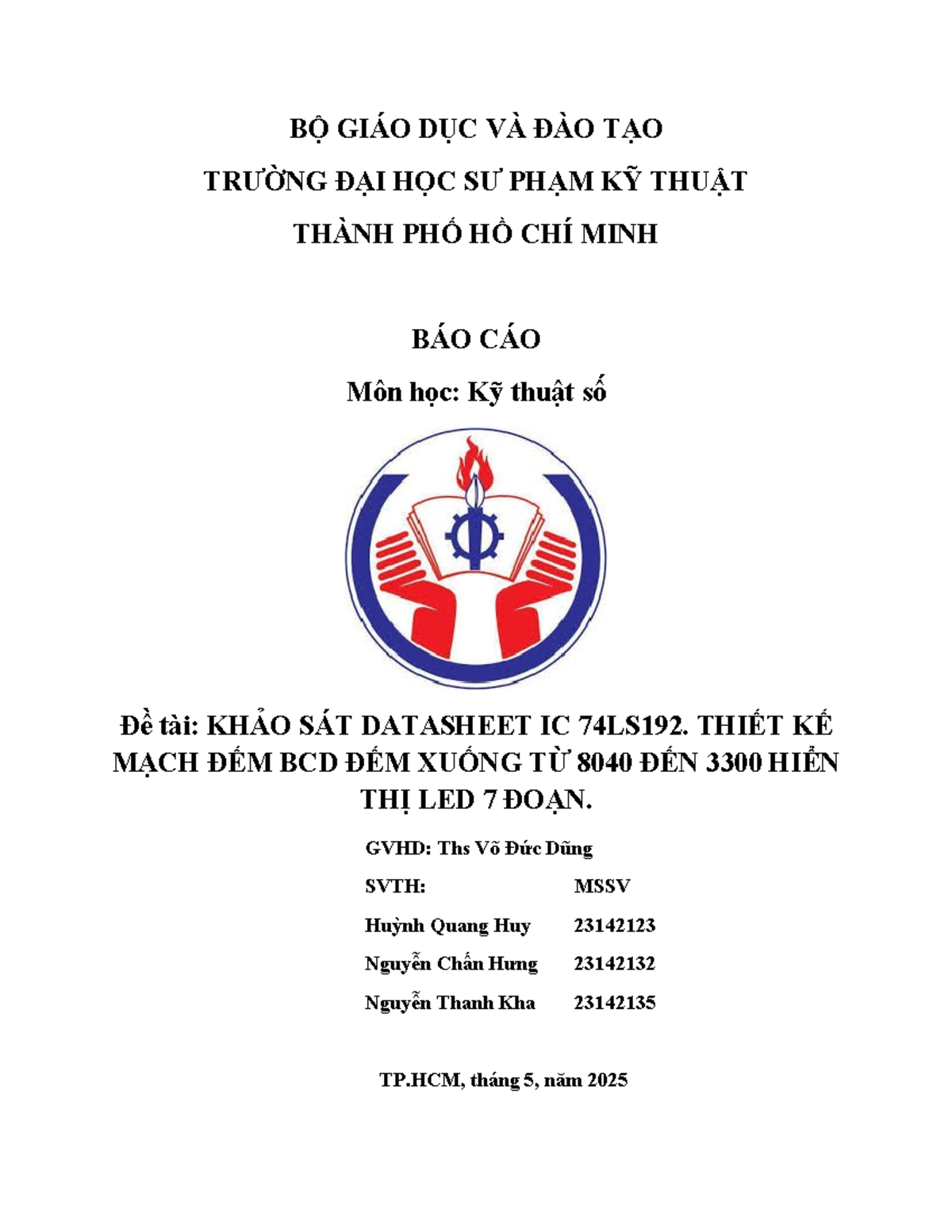 Khảo Sát Datasheet IC 74LS192 và Thiết Kế Mạch Đếm BCD (DIGI330163 ...