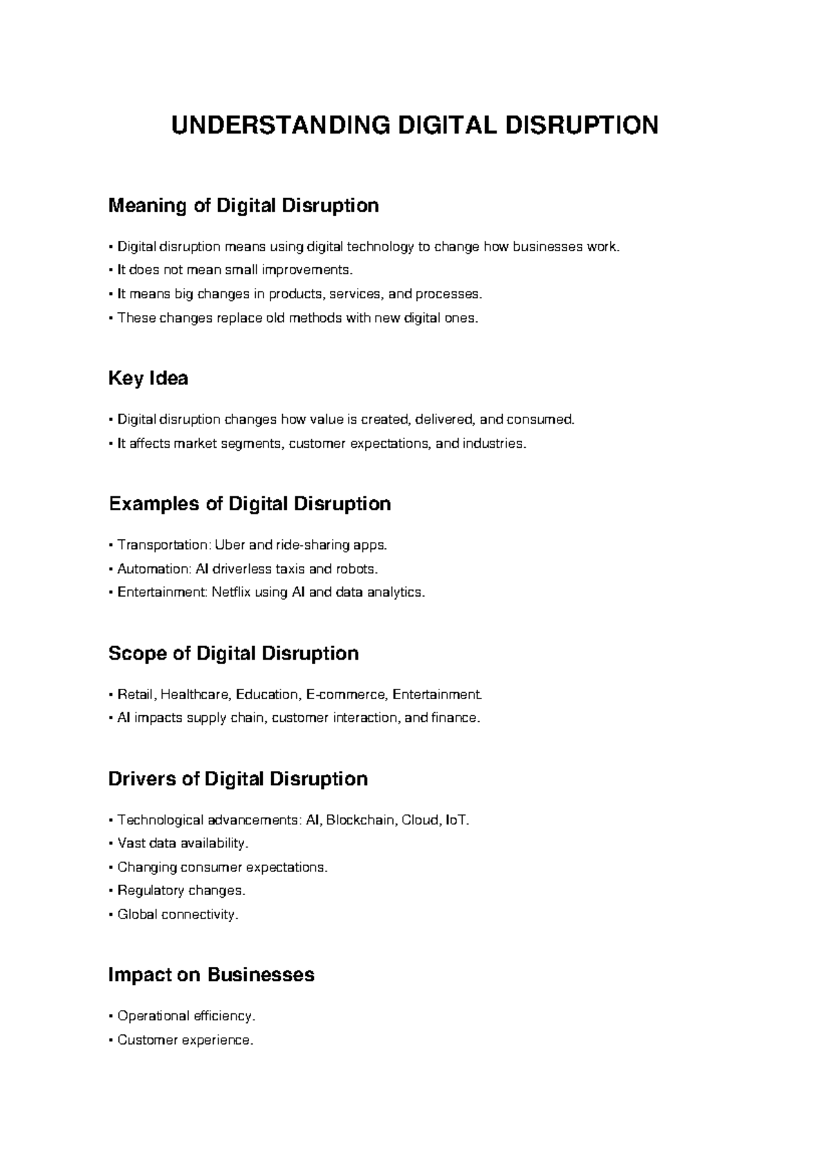 Digital Disruption: Understanding Its Impact on Business Operations ...