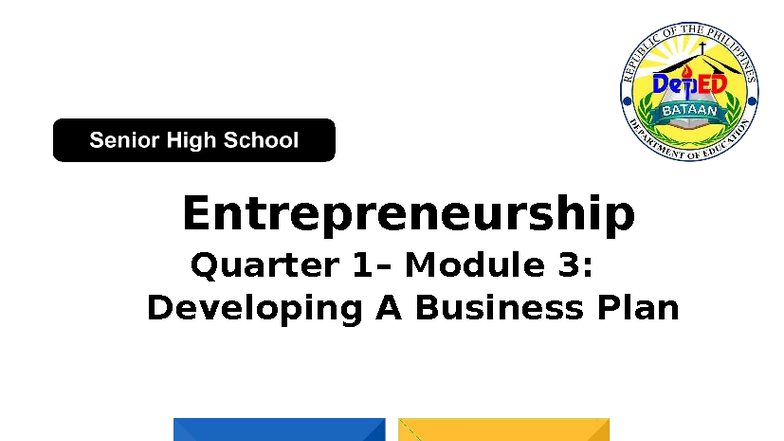 Entrepreneurship 11/12 Module 3: Final Business Plan Development - Studocu
