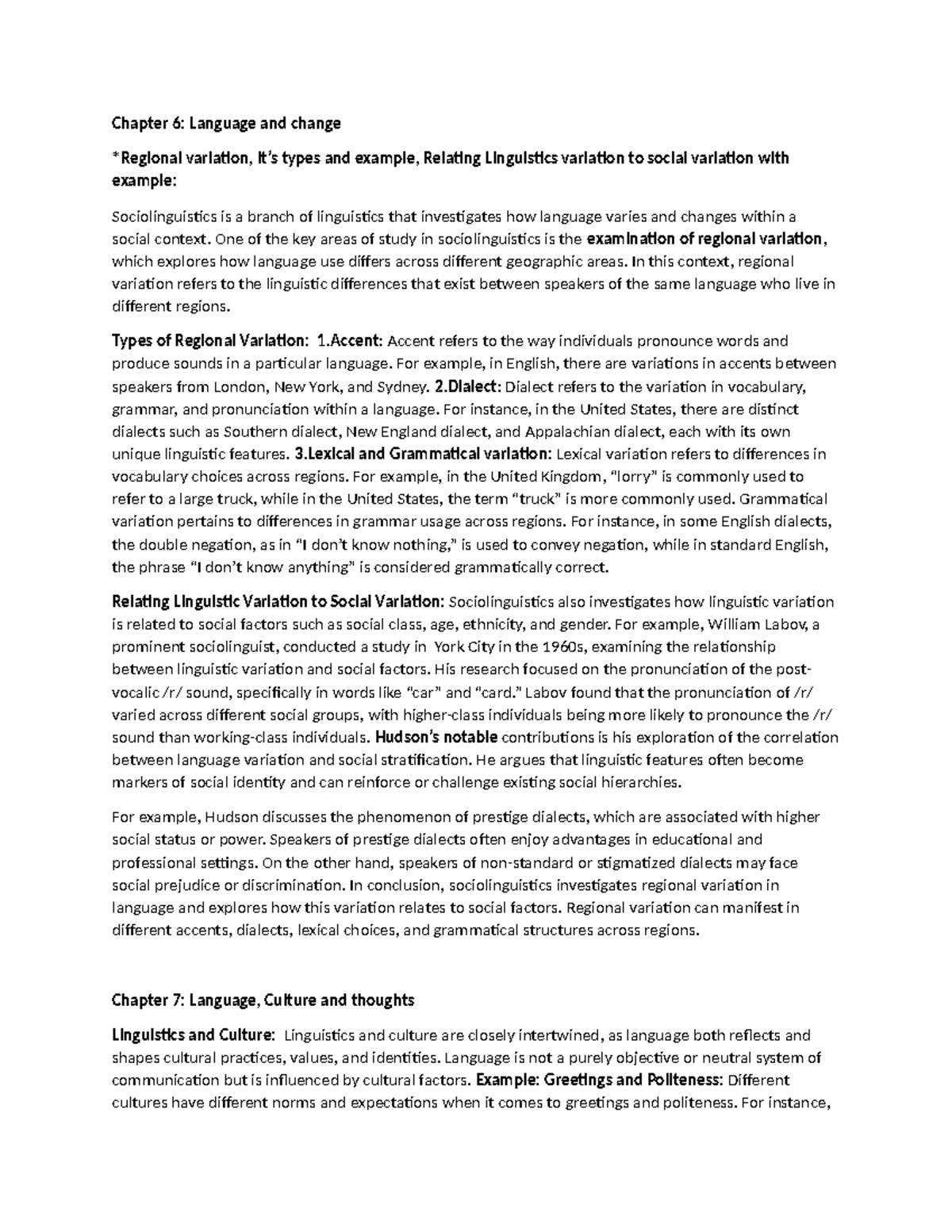 Sociolinguistics: Insights on Language Change and Social Variation ...