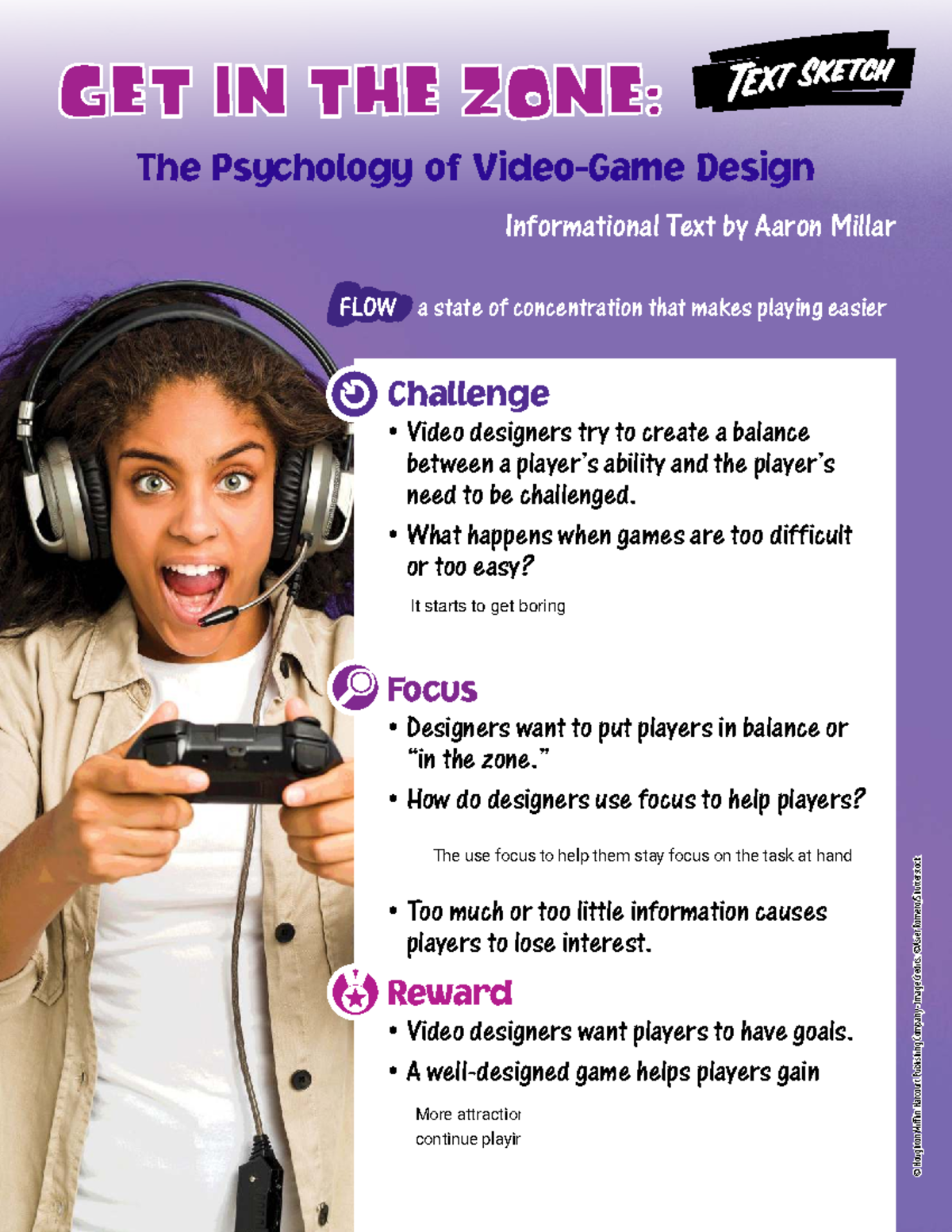 CAY 101: Get in the Zone - Psychology of Video-Game Design Review - Studocu