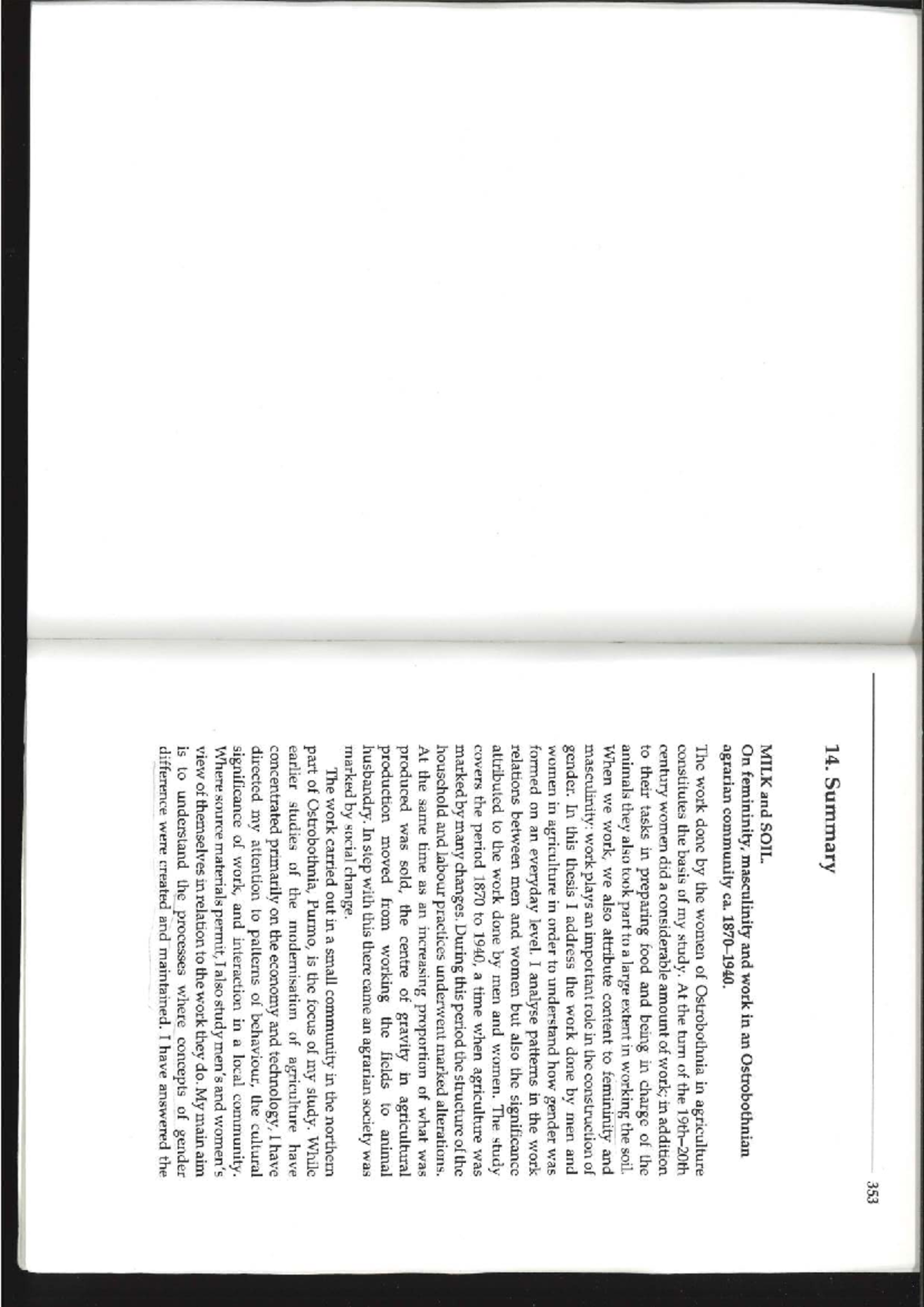 353 14. Summary: Gender Roles in Ostrobothnian Agriculture (1870-1940 ...