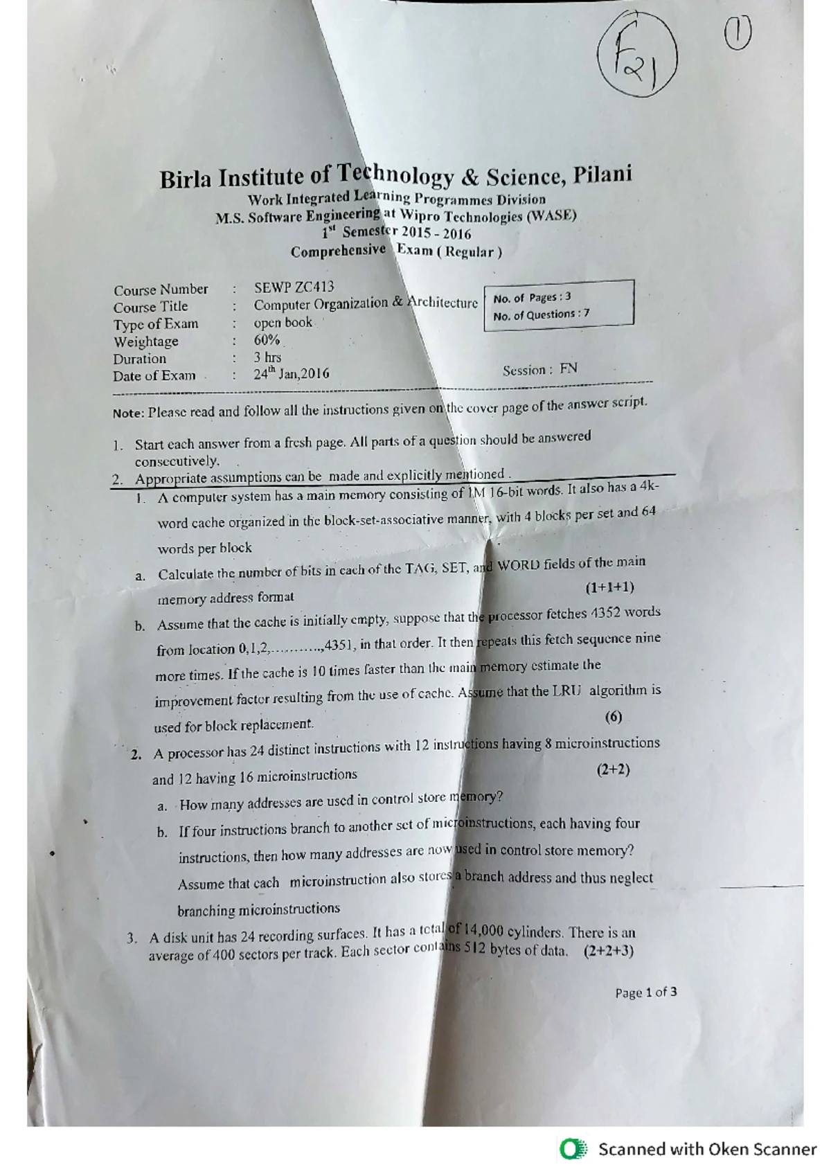 Fully-Associative-Problems - Problem-01: Consider a fully associative mapped cache of size 16 KB ...