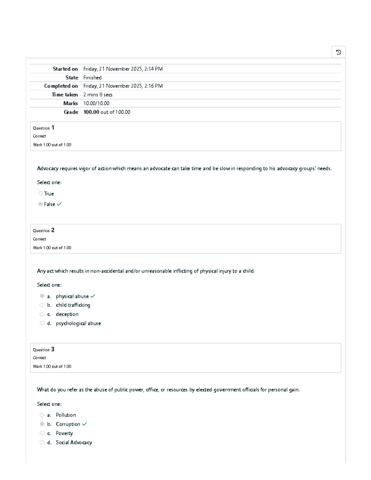 NSTP6102 PQ1 - Prelim Quiz on Social Problems and Advocacy - Studocu