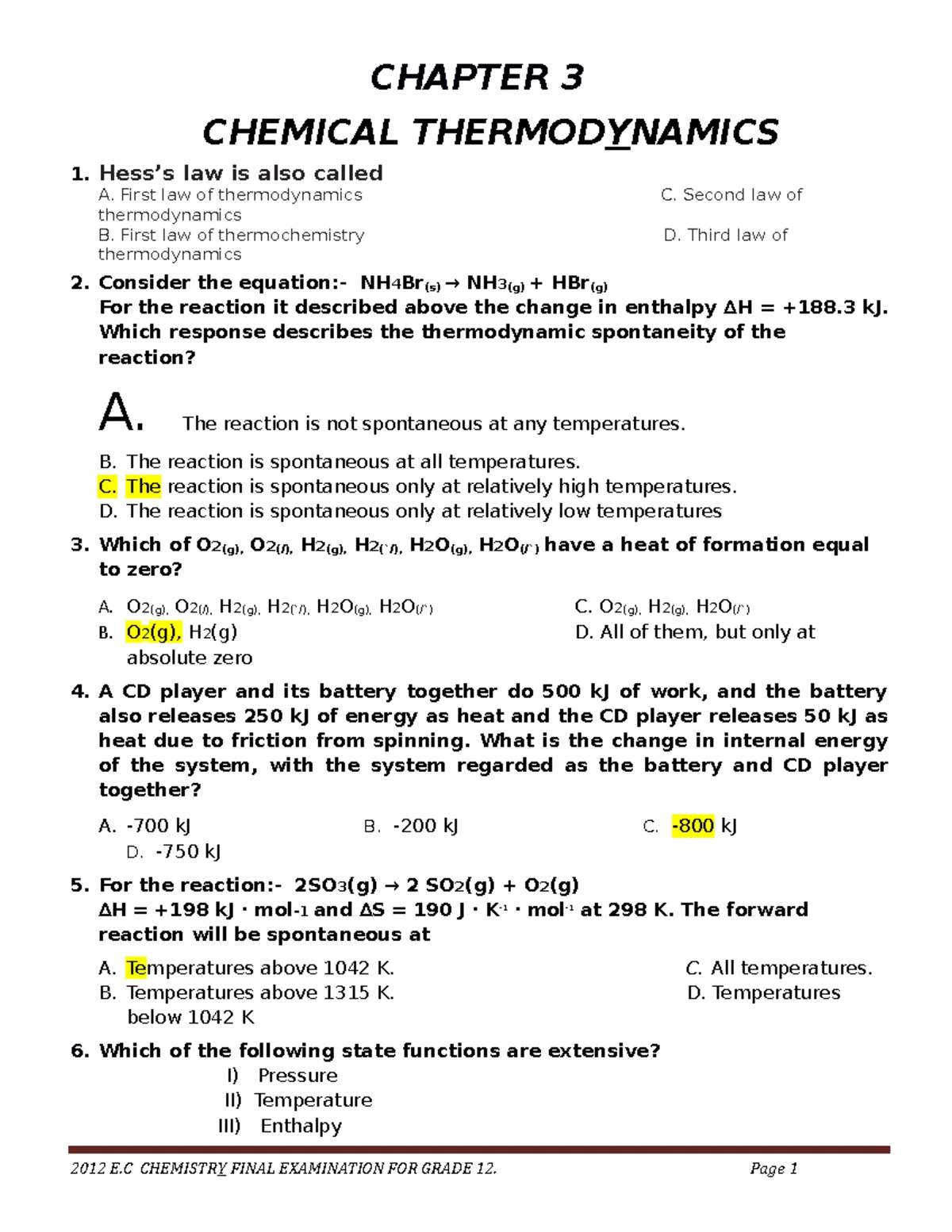 Global Trends Chapter 1 Note – Campus Handout - Global Trends Chapter 1 ...