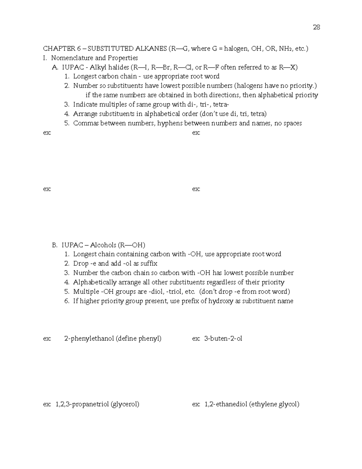 Chap06-08jones - .......... - CHAPTER 6 – SUBSTITUTED ALKANES (R—G ...