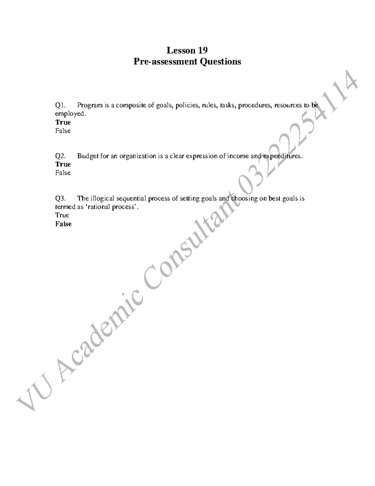 Mgt111 Final Term MCQs Guide for VU Students - Studocu