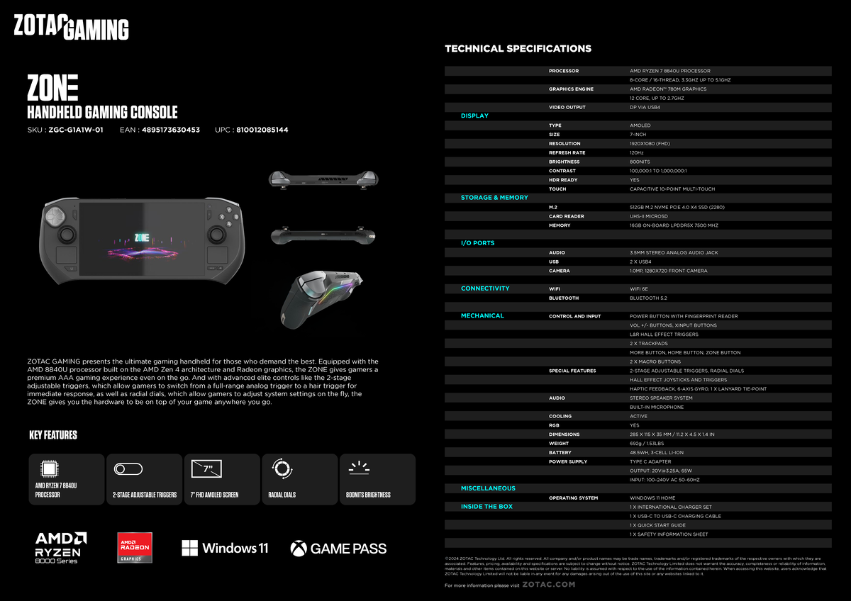 ZGC-G1A1W-Handheld Gaming Console Brochure - A Gaming Revolution - Studocu