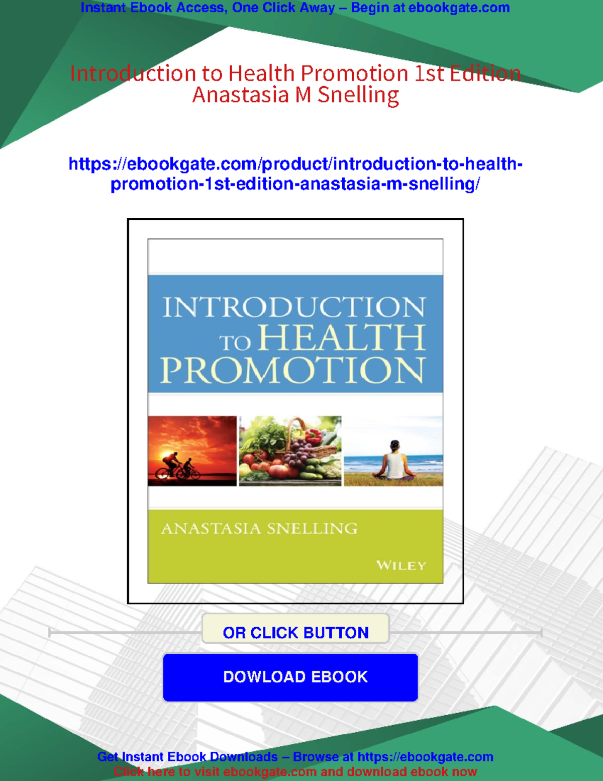 Health Promotion Insights: A Comprehensive Overview (HP 101) - Studocu