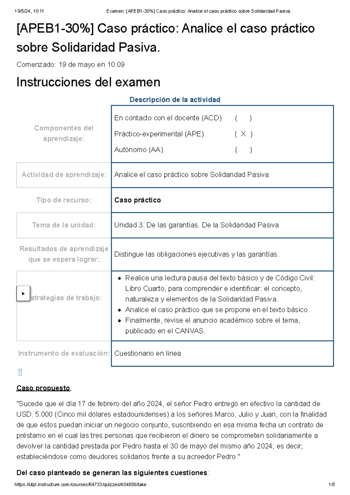 M-amen [APEB 2-30%] Examen: Análisis del Caso Práctico de Factoring - Studocu