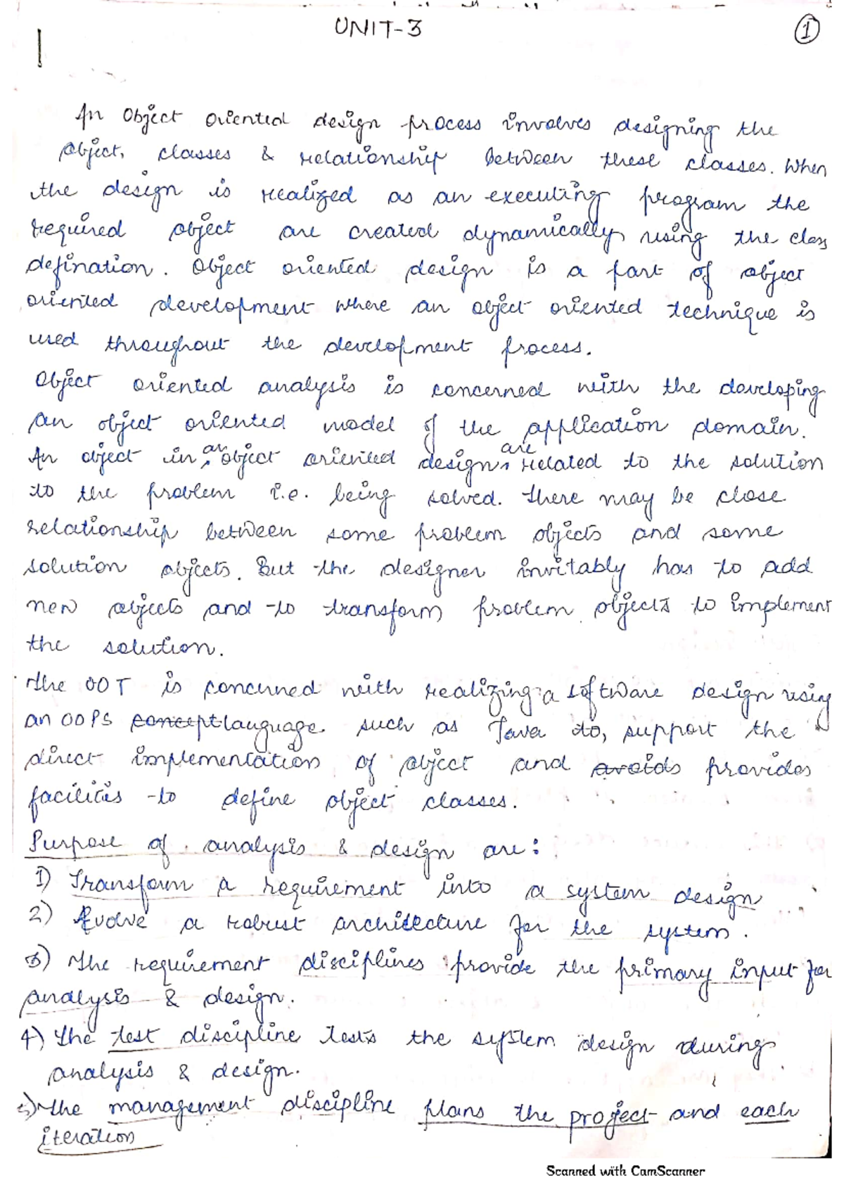 Unit 3 OOSD - Comprehensive OOSD Notes and Analysis - Studocu