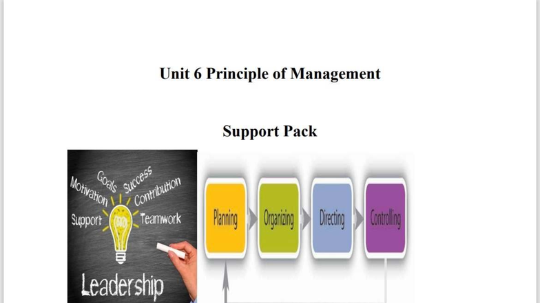 Unit 6: Principles of Management - Leadership Analysis ...