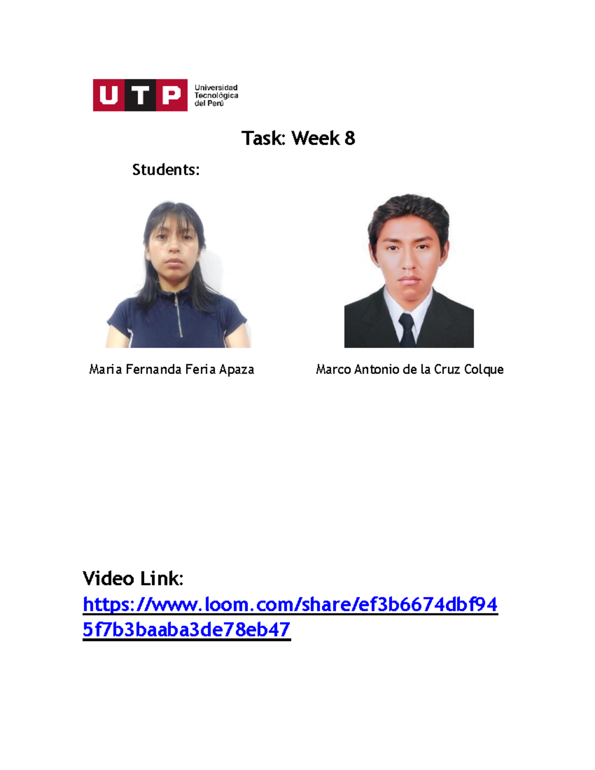 Ingles 4-Marcodela Cruz Colque y Maria Fernanda Feria Apaza - ingles, tarea - Task: Week 8 ...