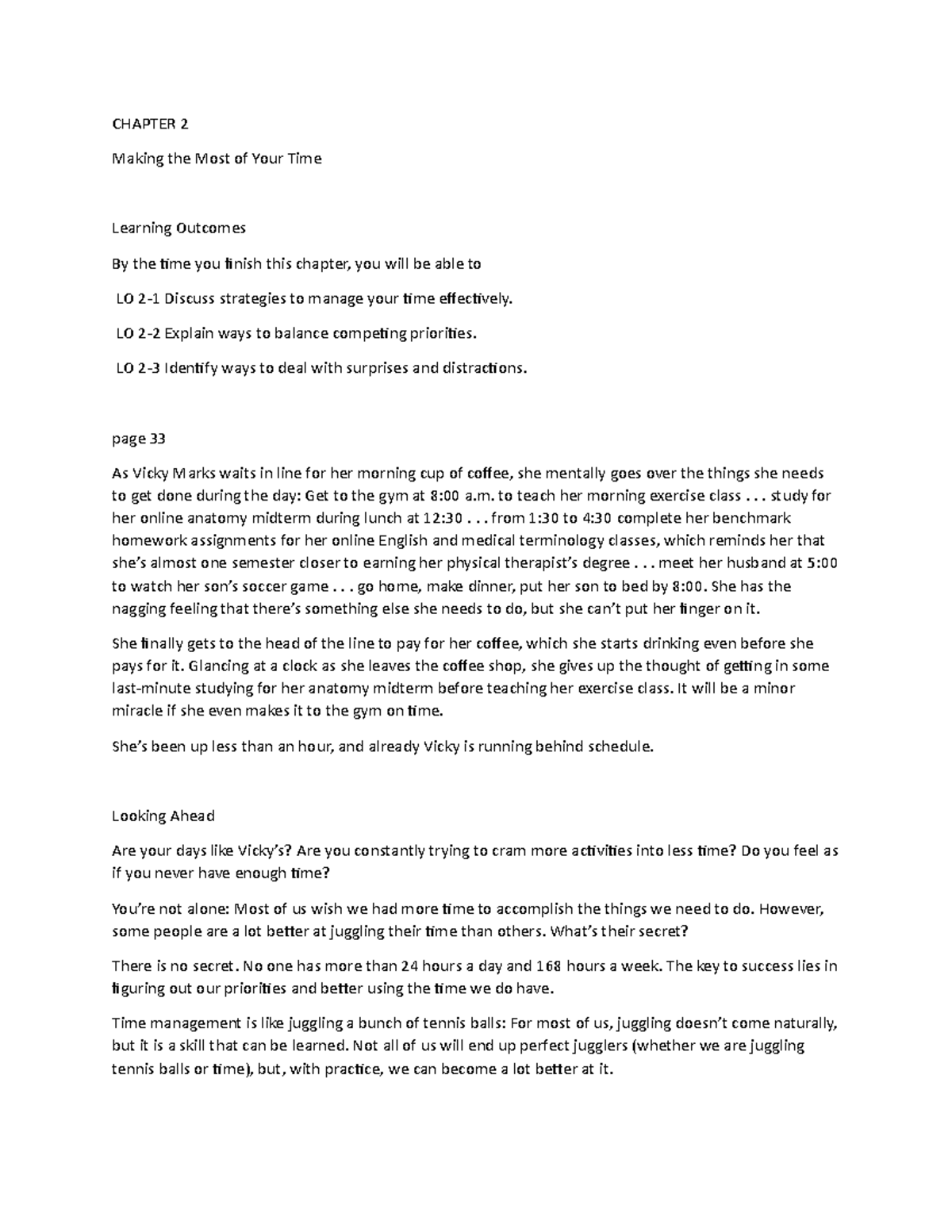 P.O.W.E.R. Learning Online Success: Effective Time Management - Ch. 2 ...