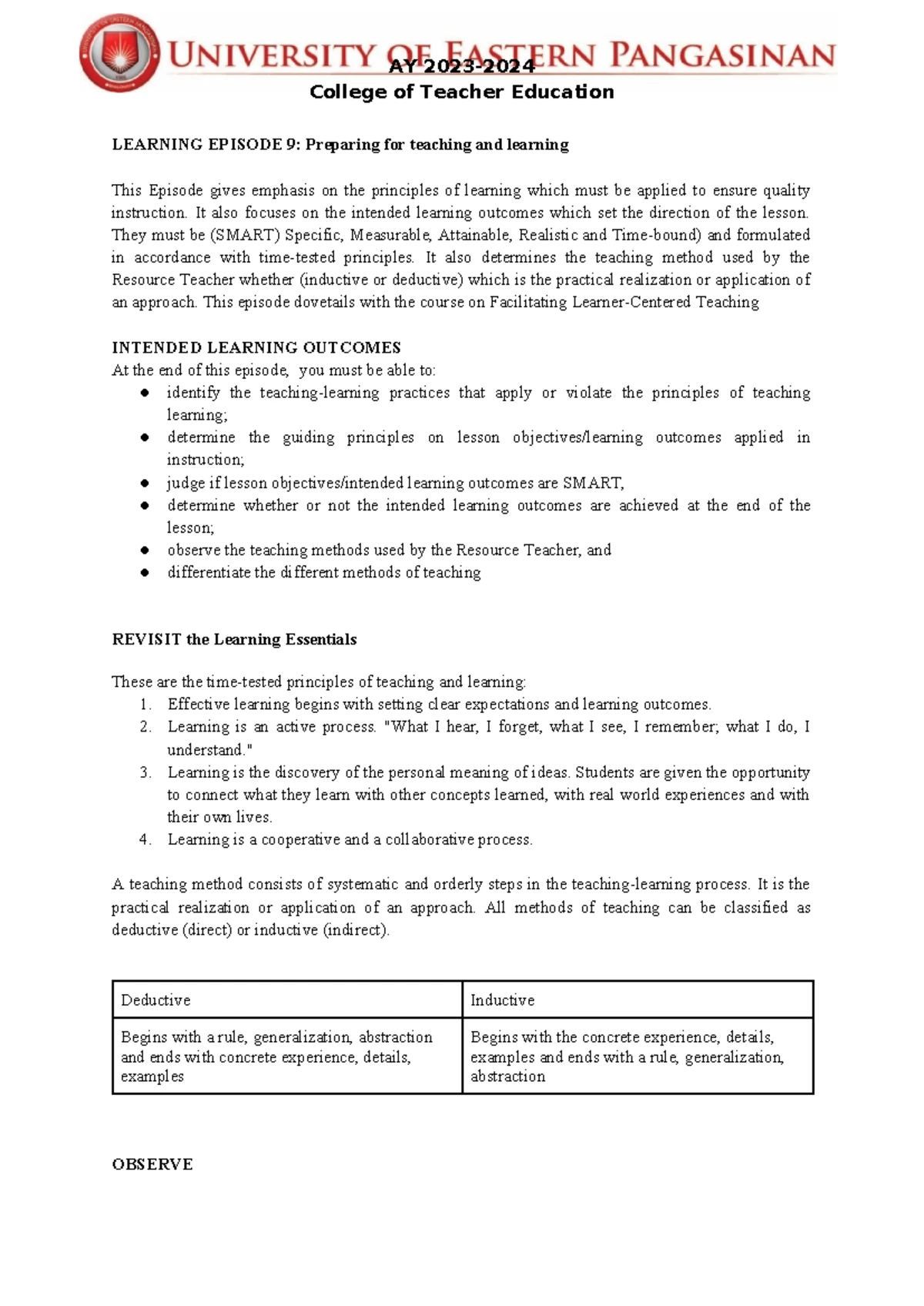 Script for the Career Guidance Program - Today, we celebrate the ...
