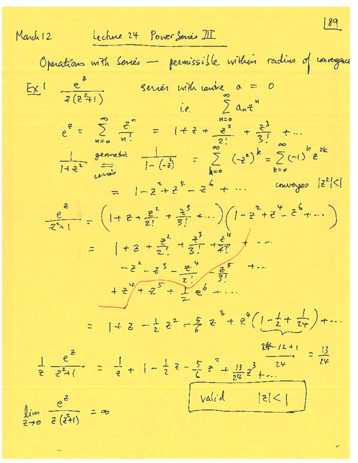 3X3-2025-L24-Power Series Operations and Convergence - Studocu