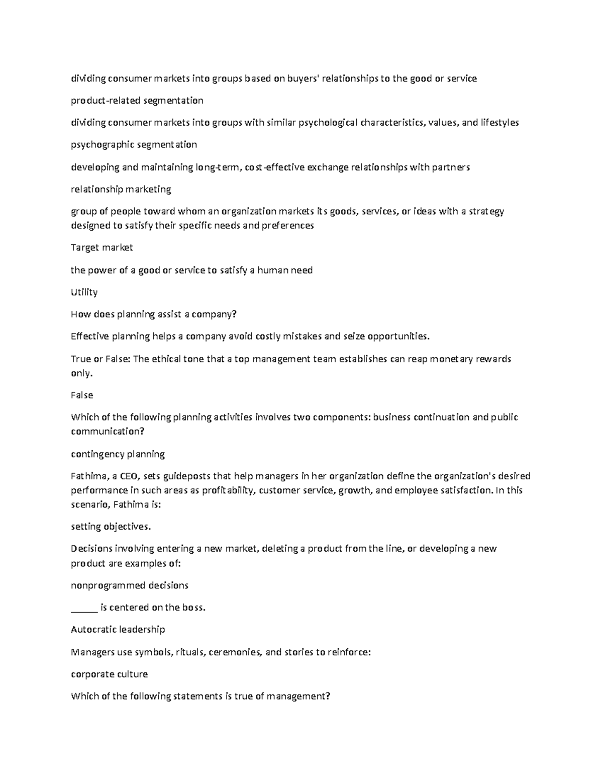 WGU C201 Business Acumen Obj. Assessment 2 Study Guide 2024-2025 - Studocu