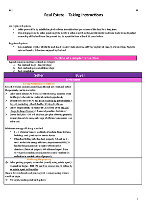 Real Estate Unit 1 Consolidation & Notes - Real Estate Unit 1 ...