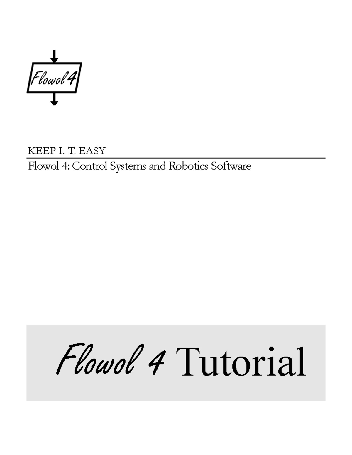Flowol 4 Tutorial: Mastering Control Systems and Robotics - Studocu