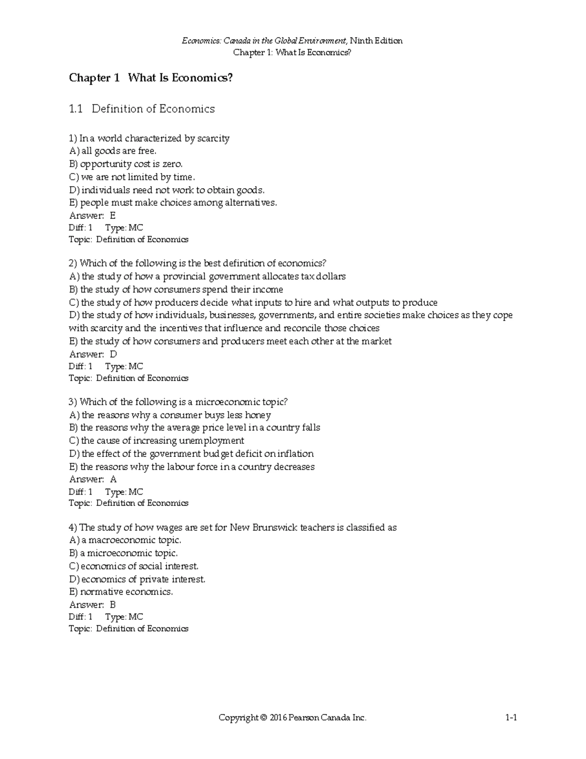 Pearson Mylab Answers + Test questions - Economics is the study of ...