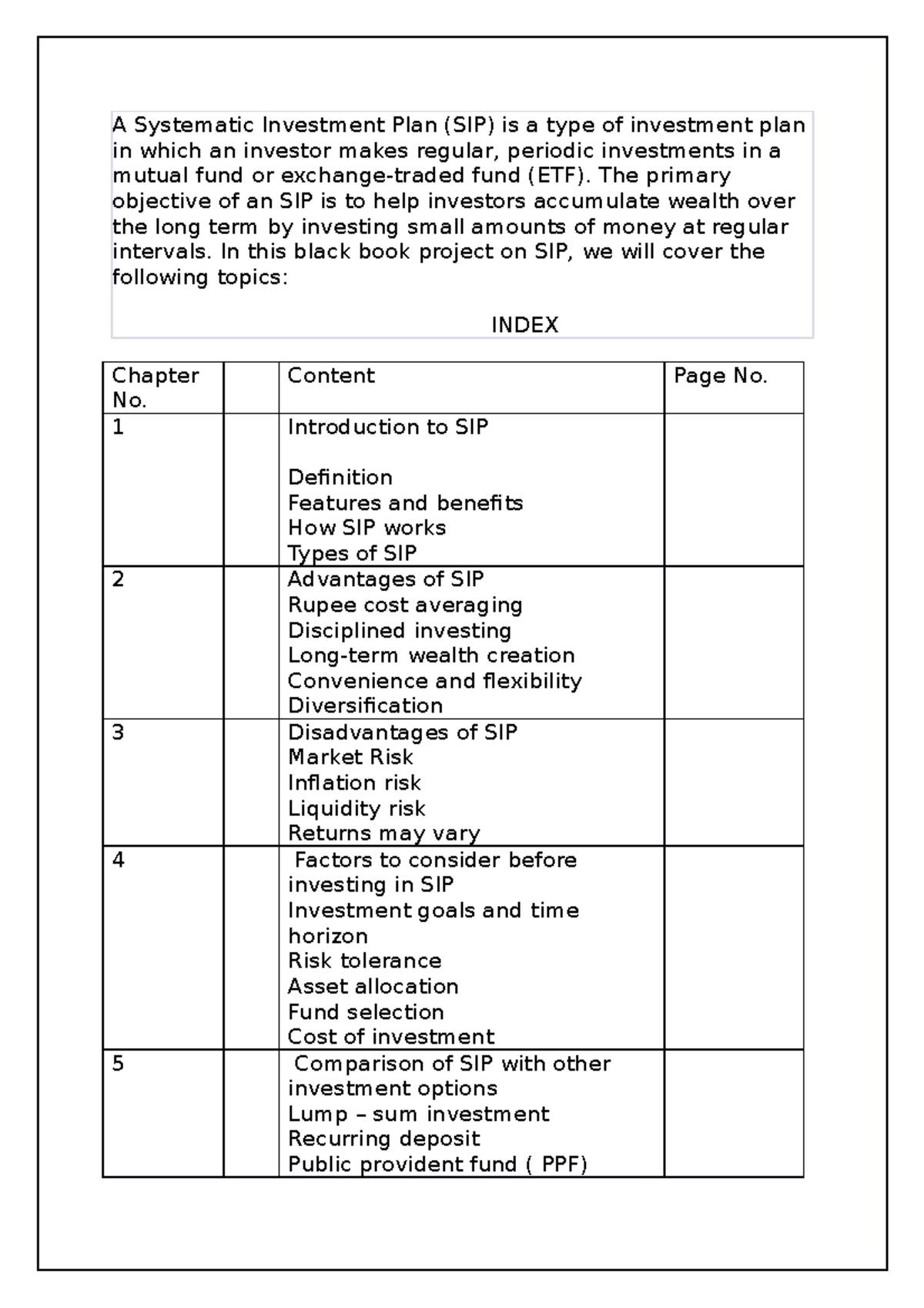 Blackbook - SIP Investment Strategies & Insights for Final Project ...