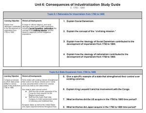 AP World History Unit 8 Study Guide - Unit 8: Cold War and ...