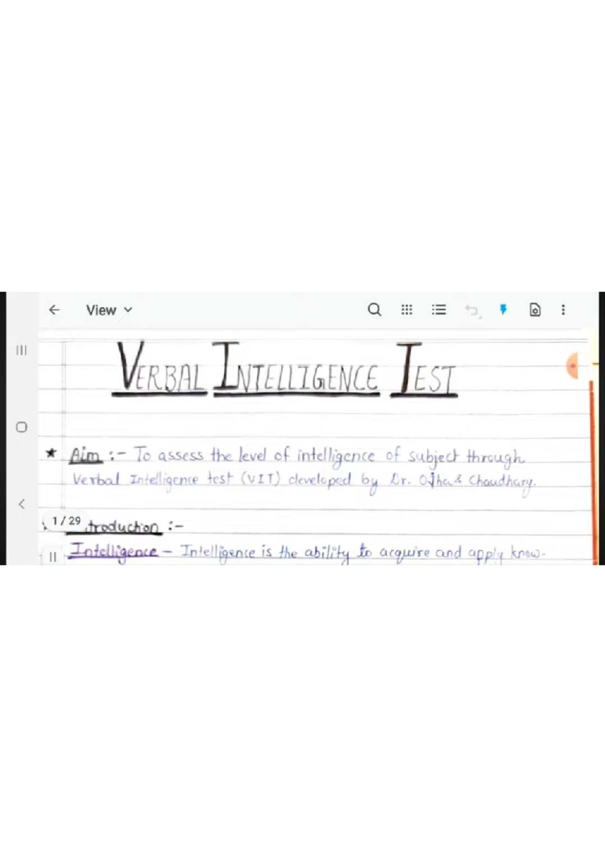 VIR - Practical Verbal Intelligence Test Overview and Assessment - Studocu