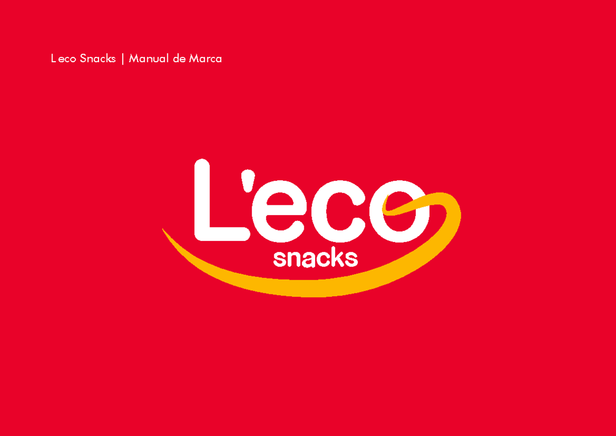 Manual de Marca Leco Snacks: Guía de Uso y Aplicaciones - Studocu