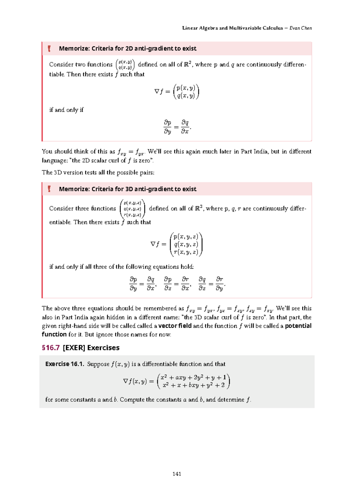 Linear Algebra & Multivariable Calculus: 2D & 3D Criteria Summary - Studocu