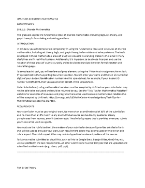 Finite math task 3 - lecture notes - A.) In step one, I first ...