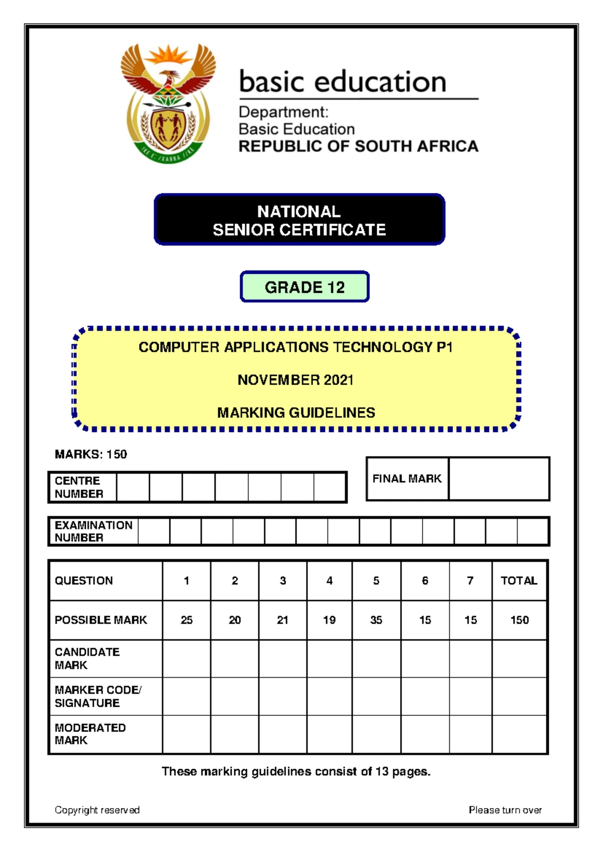 Official 2025 Grade 12 Preparatory & NSC Life Orientation Exam ...