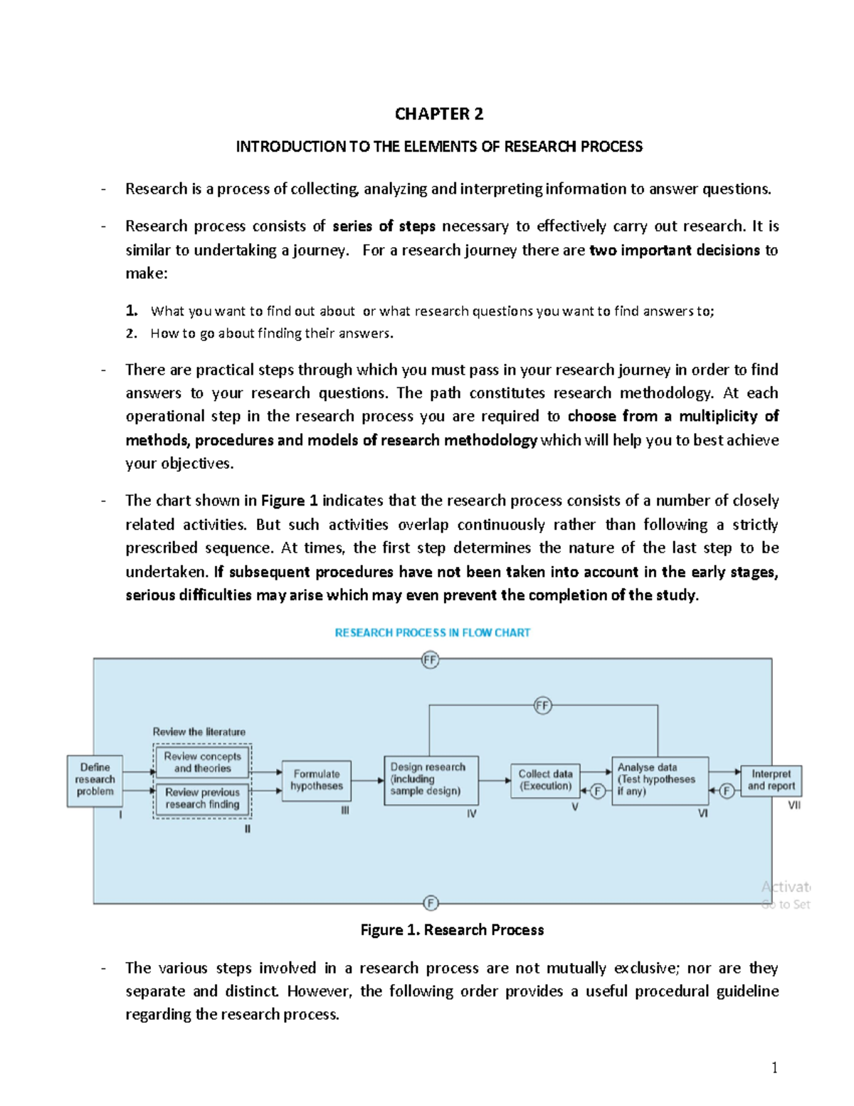 Chapter 2 - Research is a process of collecting, analyzing and ...