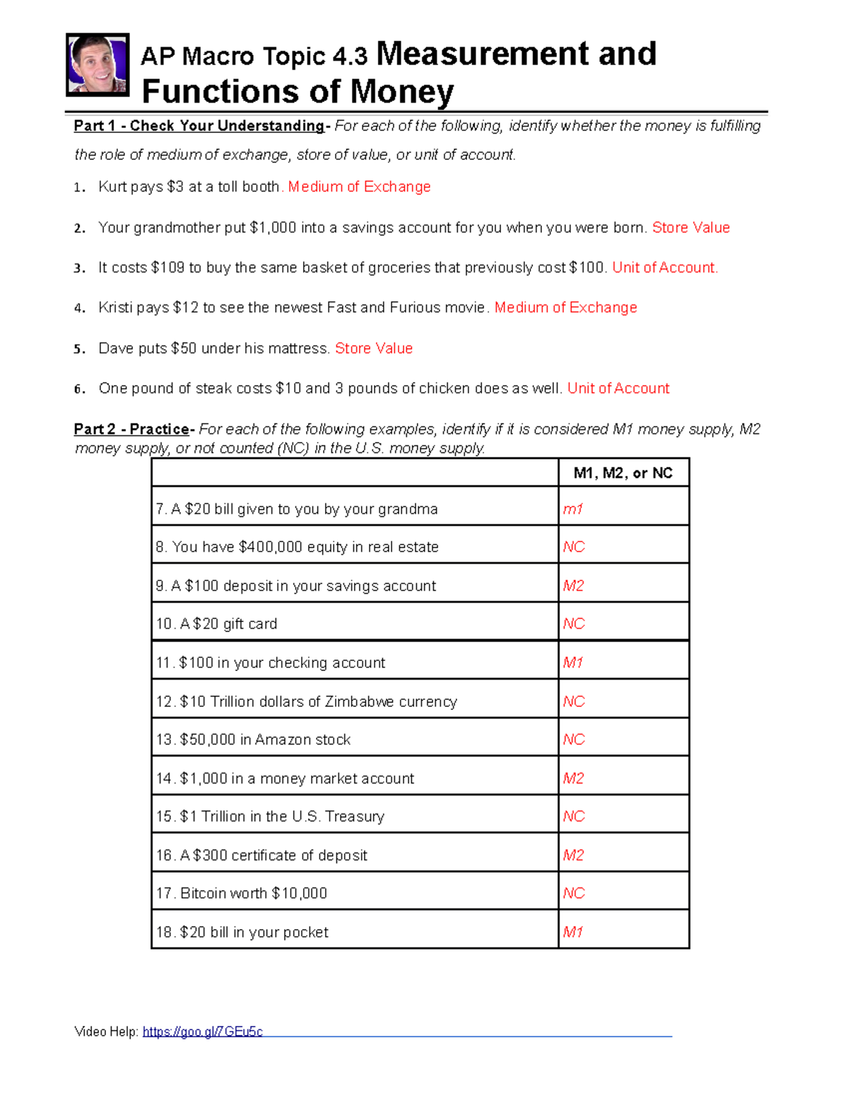 Macro Topic 4.3- Madison Mc Call - AP Macro Topic 4 Measurement and ...