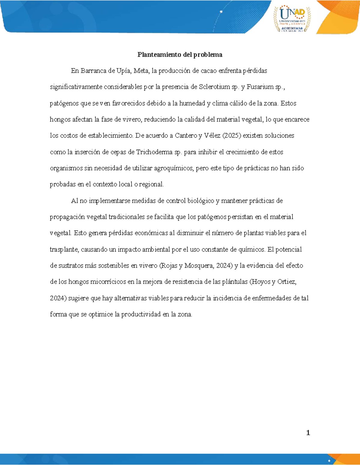 Control Biológico y Sustratos Sostenibles en Viveros de Cacao - FRFR ...