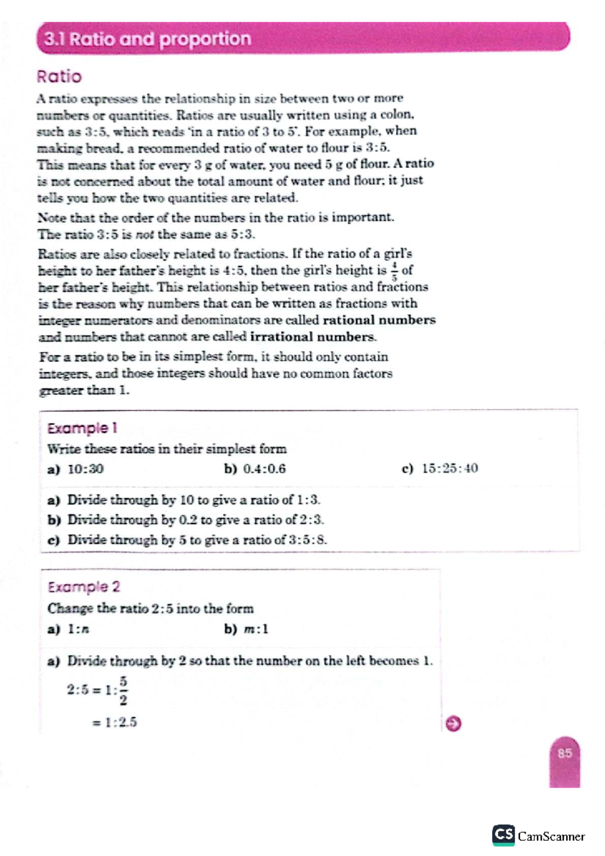 3.1 Ratio and Proportion: Understanding Relationships in Quantities ...