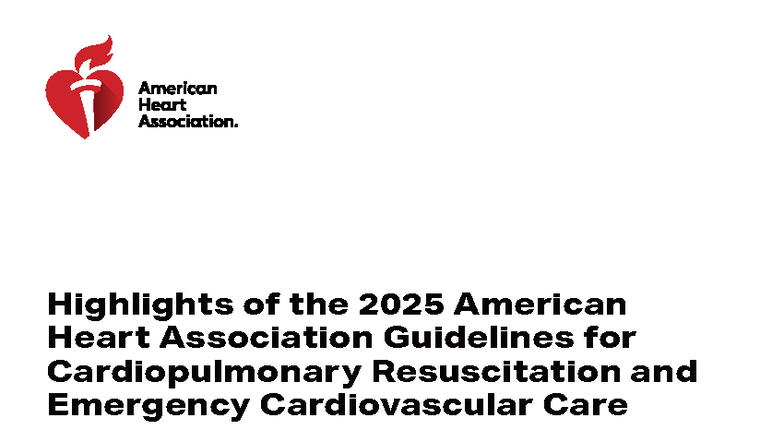 2025 AHA Highlights: Key Changes in CPR & ECC Guidelines - Studocu
