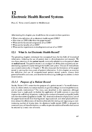 Health Records Manual - HEALTH RECORDS MANAGEMENT STUDY MANUAL. TABLE ...